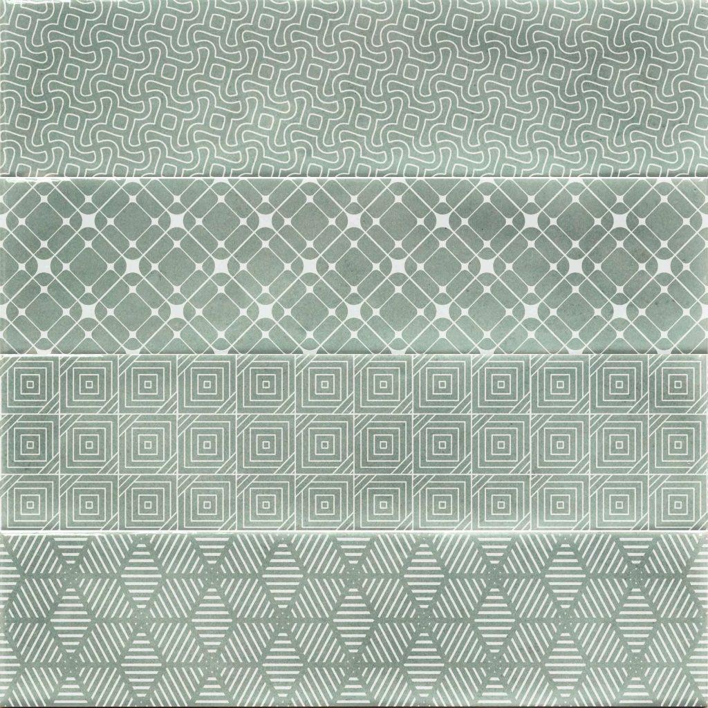 Opal Patterned, Subway Ceramic Tile | M2 Tile & Stone