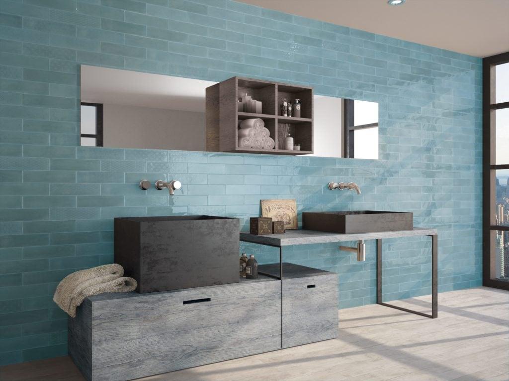 Opal Patterned, Subway Ceramic Tile | M2 Tile & Stone