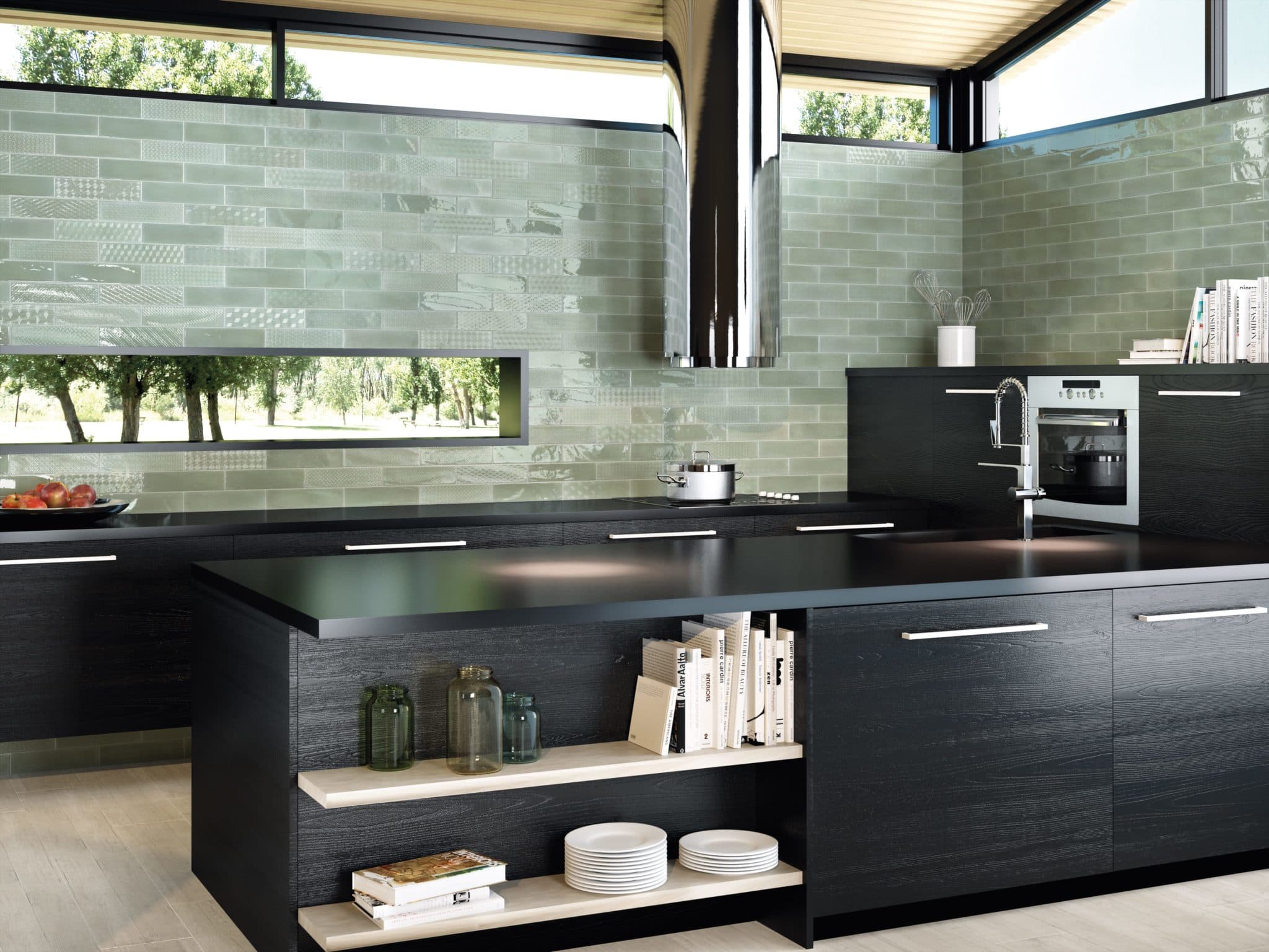 Opal Patterned, Subway Ceramic Tile | M2 Tile & Stone