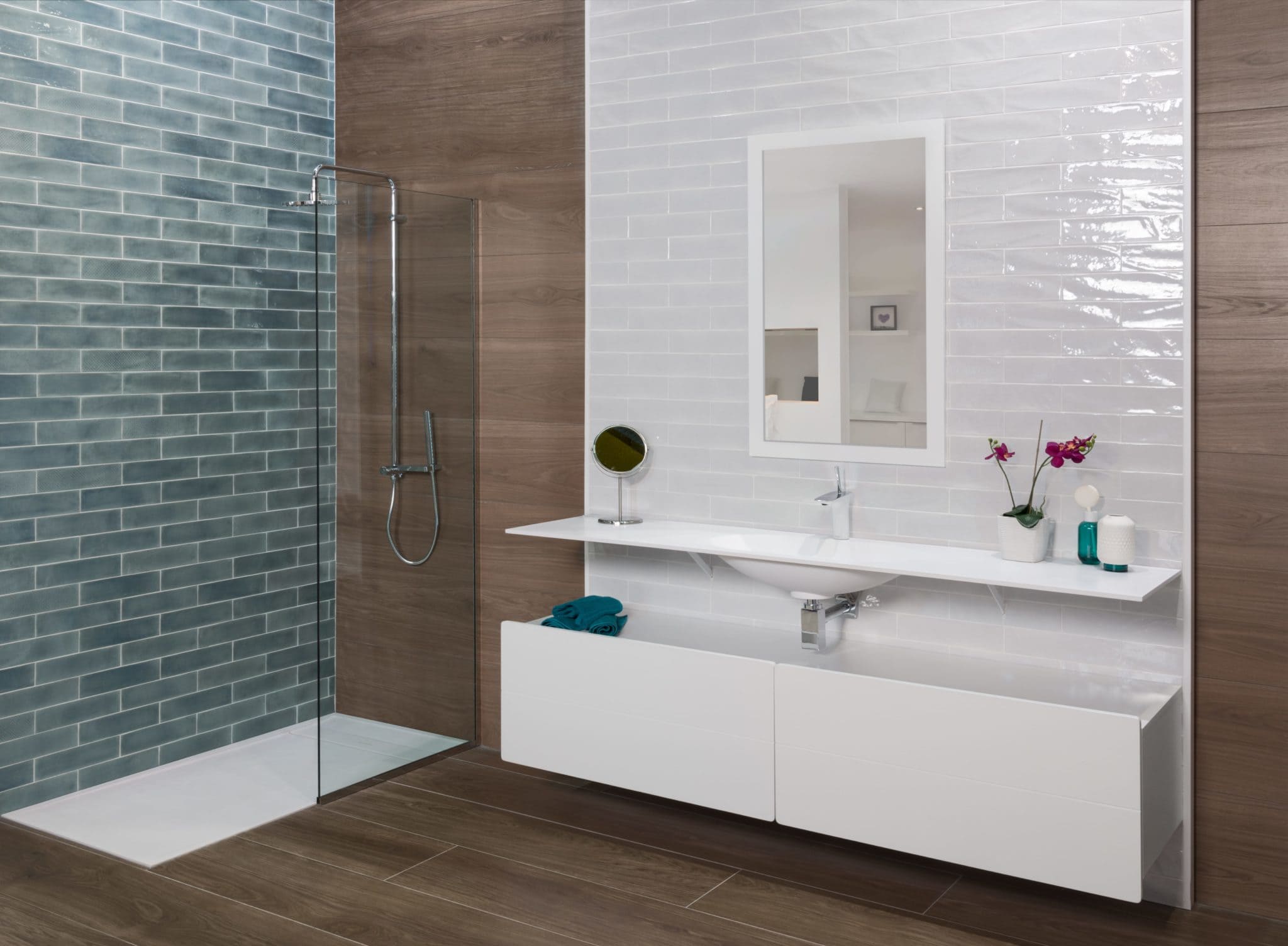Opal Patterned, Subway Ceramic Tile | M2 Tile & Stone
