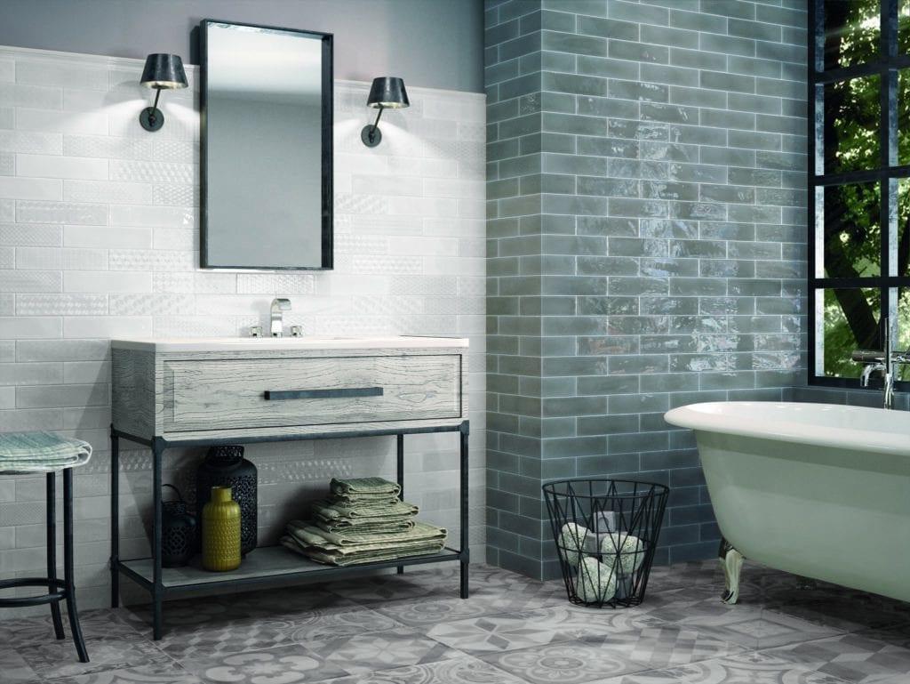Opal Patterned, Subway Ceramic Tile | M2 Tile & Stone