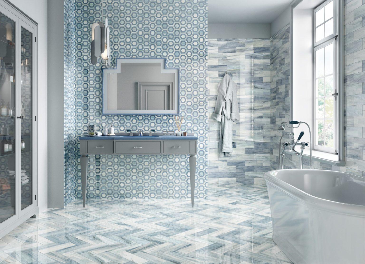 Stylish Blue Porcelain Tile | M2 Tile & Stone